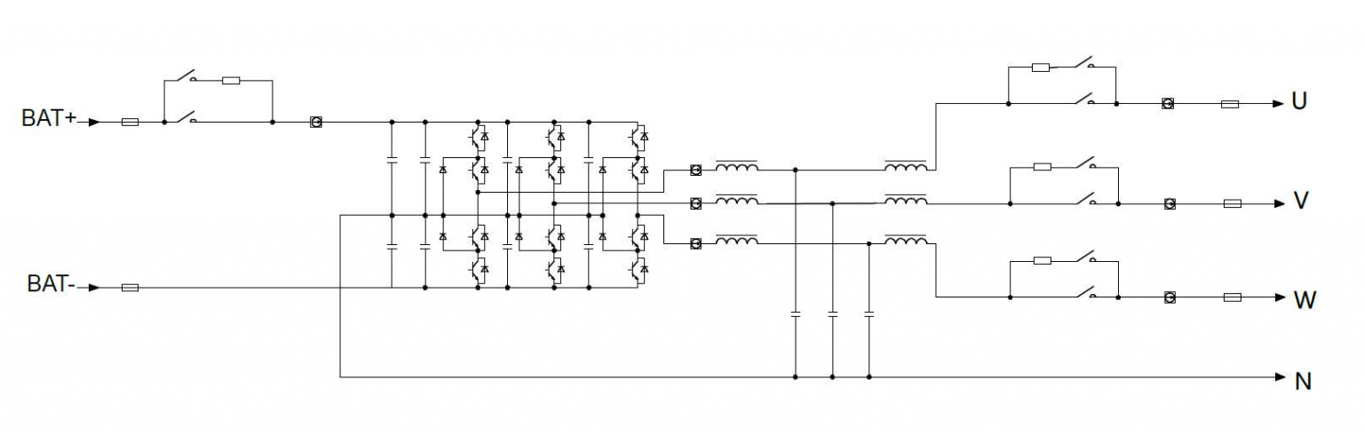 PCS 100kW — Three-Level Topology, Bidirectional AC/DC, 98.5% Efficiency